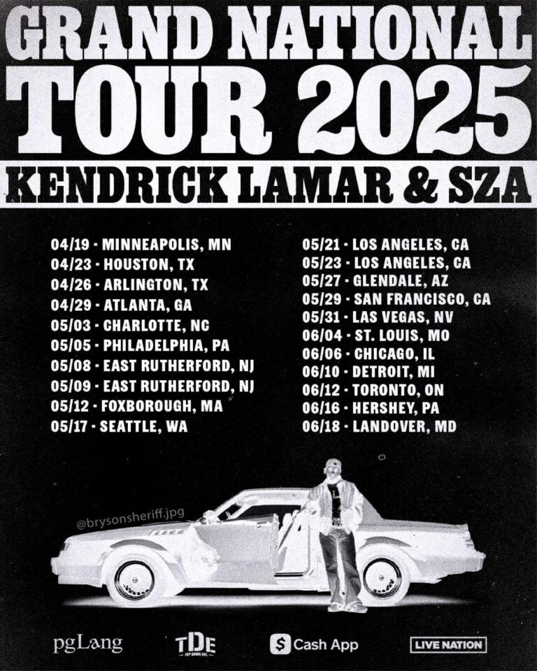Grand National Tour 2025: Kendrick Lamar And SZA Tour