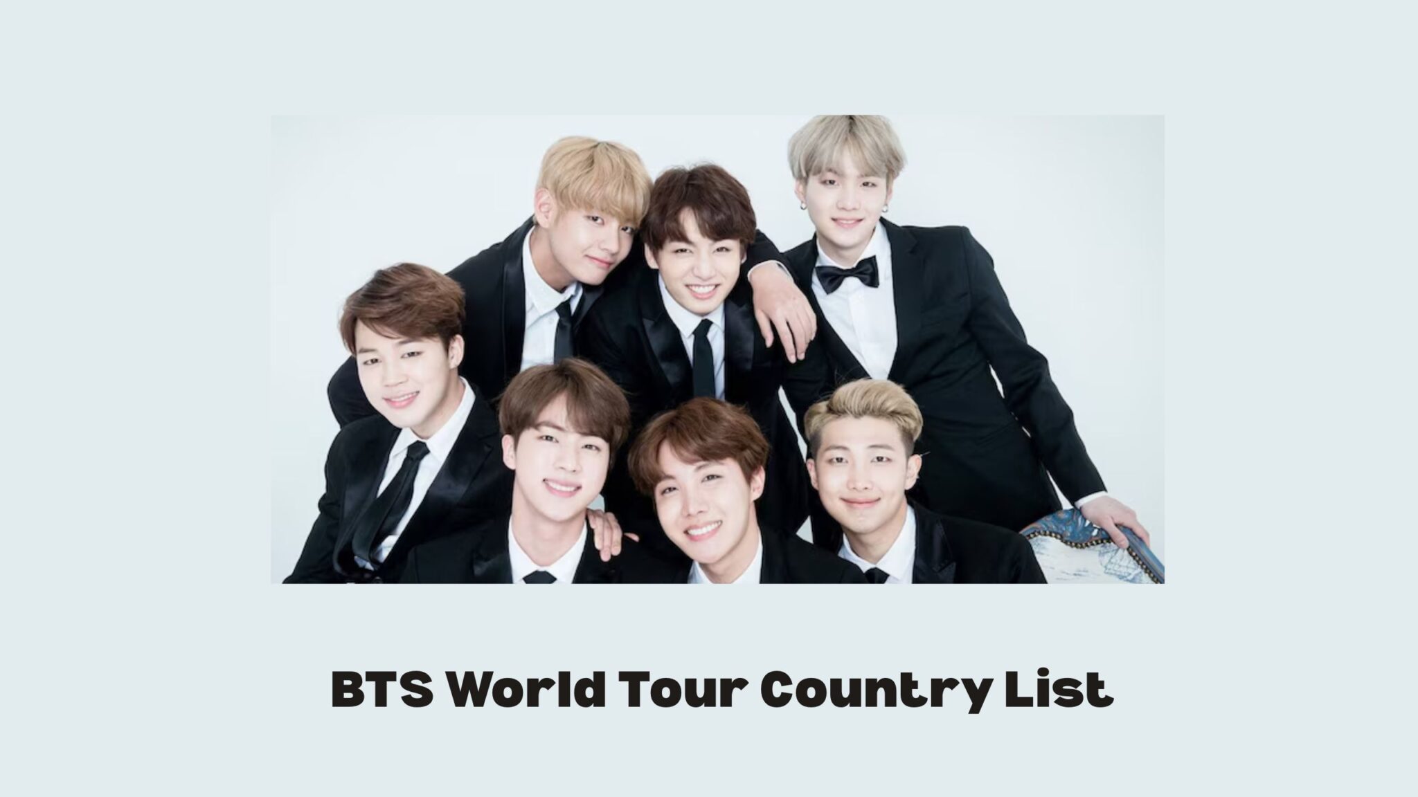BTS World Tour Country List 2026 Released