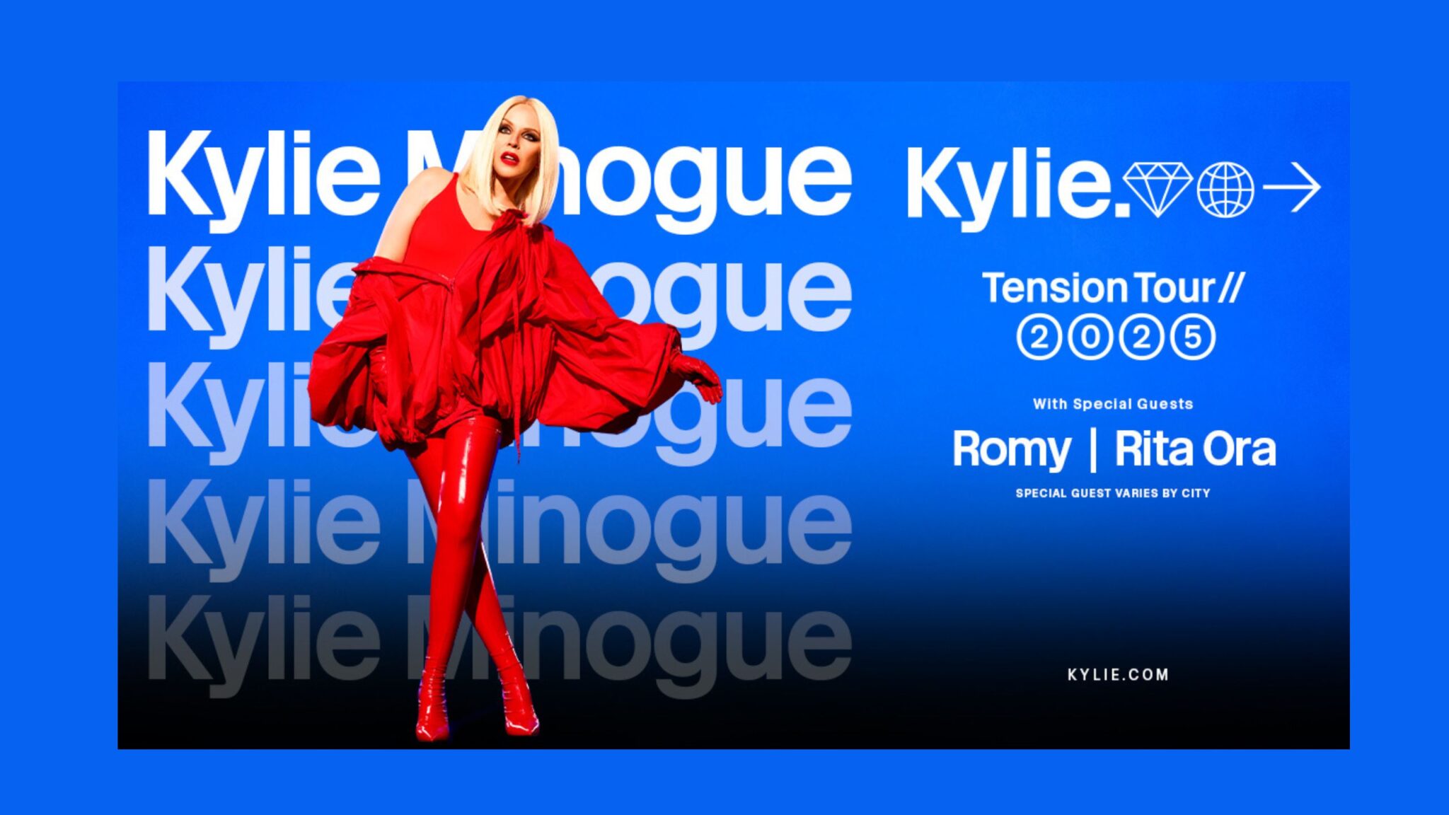 Kylie Minogue Tension Tour 2025 ( New Dates Added )
