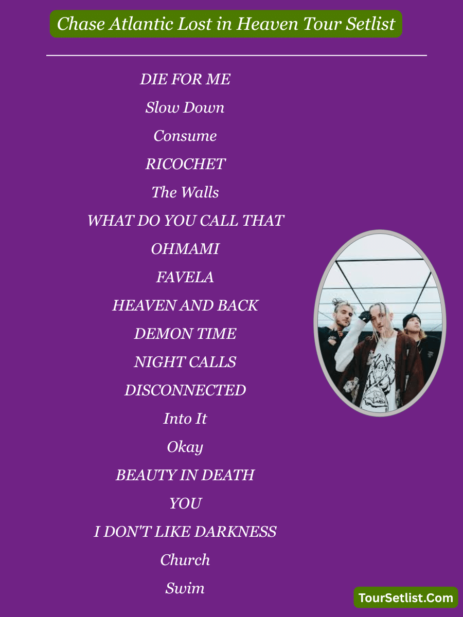 Chase Atlantic Lost In Heaven Tour Setlist