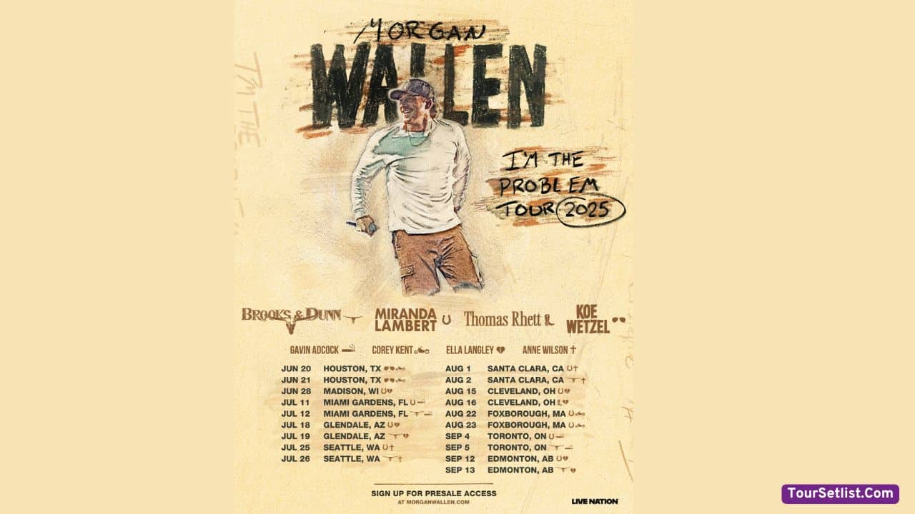 Morgan Wallen I M The Problem Tour Setlist 2025