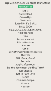 Pulp Summer 2025 UK Arena Tour Setlist: Check Full Playlist