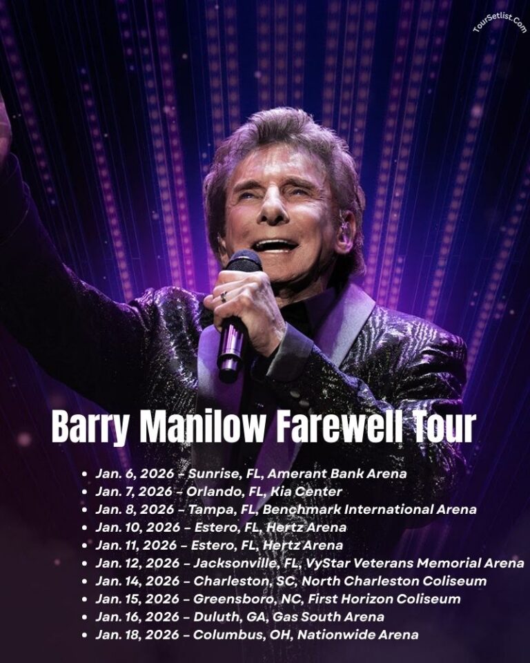 Barry Manilow Announces Farewell Tour 2026 Dates