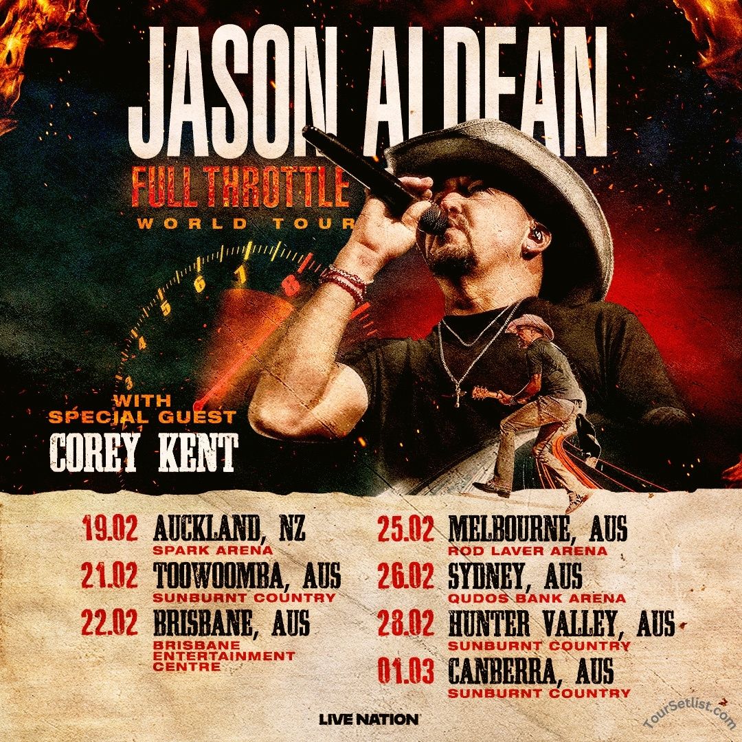 Jason Aldean 2026 Full Throttle Tour Dates, Setlist, Schedule & Tickets