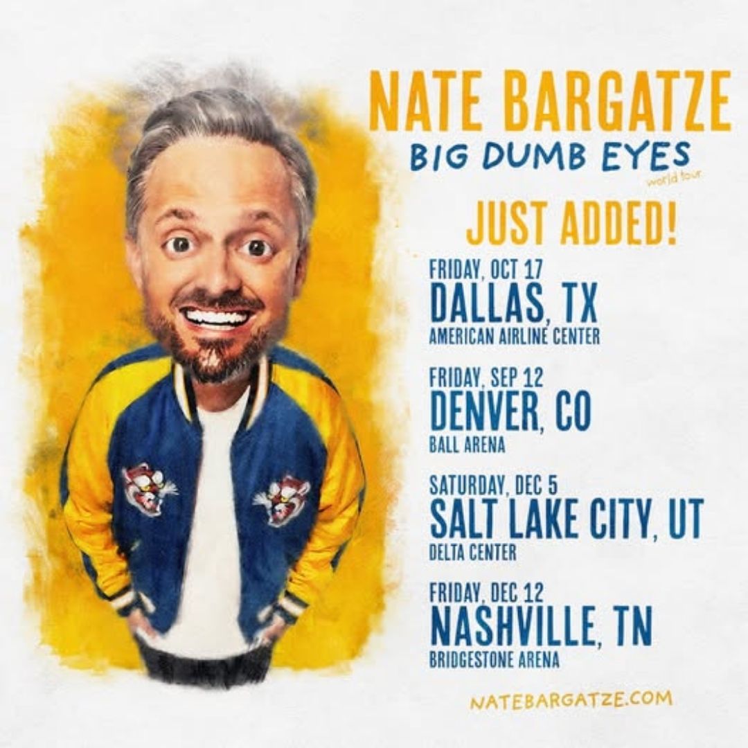 Nate Bargatze Announces 2026 Big Dumb Eyes Tour Dates