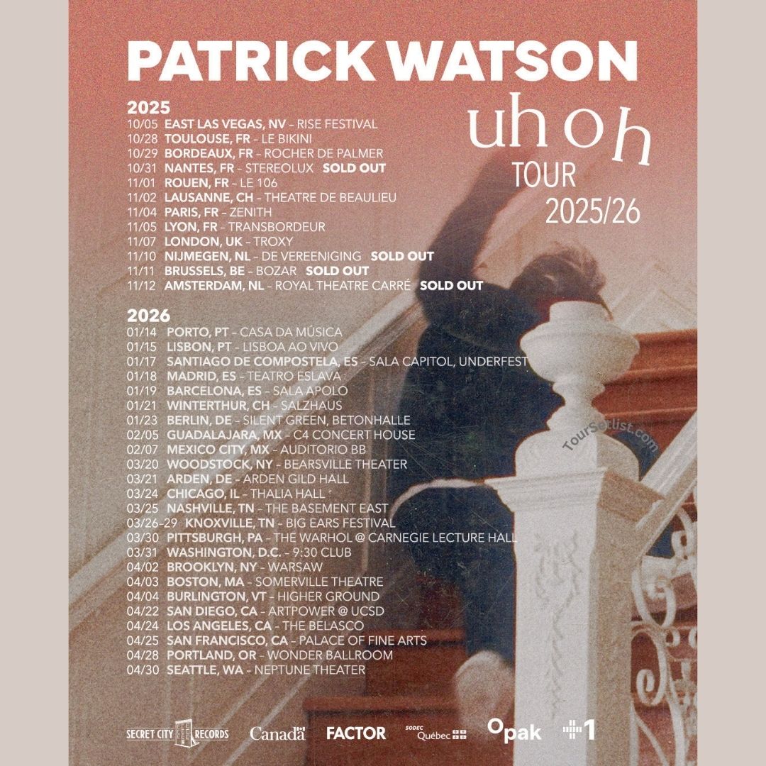 Patrick Watson US Tour 2026 - Concert Dates, Setlist & Tickets