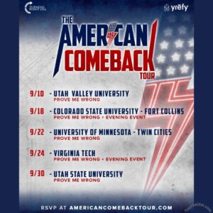 The American Comeback Tour 2025 With Charlie Kirk