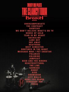 Twenty One Pilots Cincinnati Setlist 2025 "The Clancy Tour"