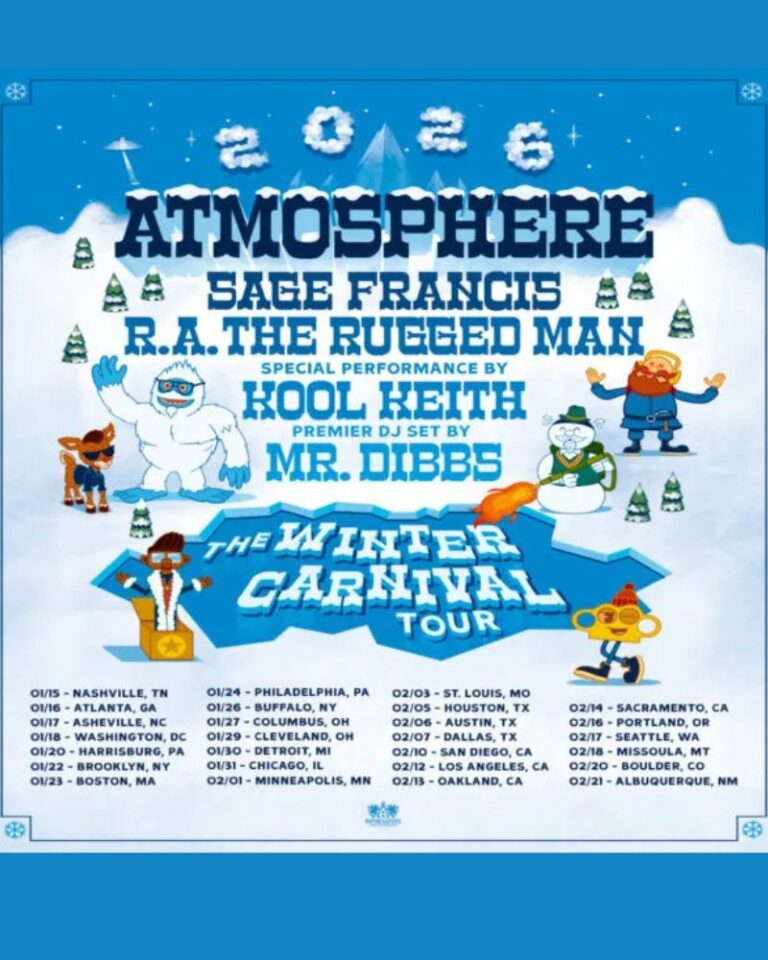 Atmosphere The Winter Carnival Tour 2026 Dates, Setlist & Tickets