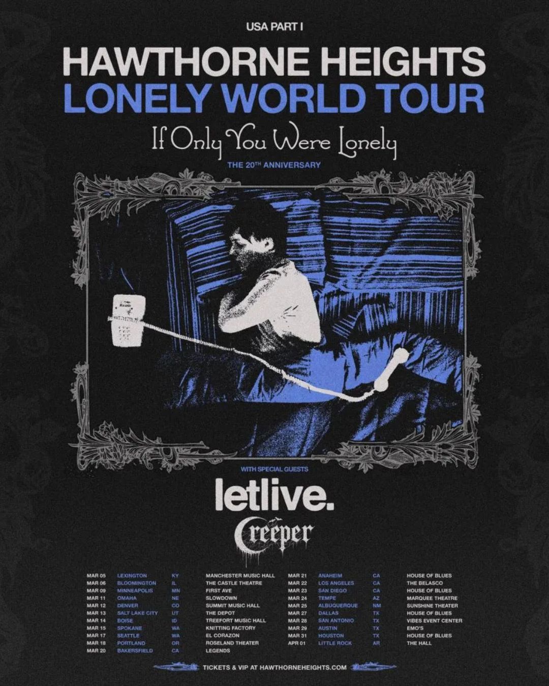 Hawthorne Heights Tour 2026 - Dates, Cities, Setlist & Presale Info