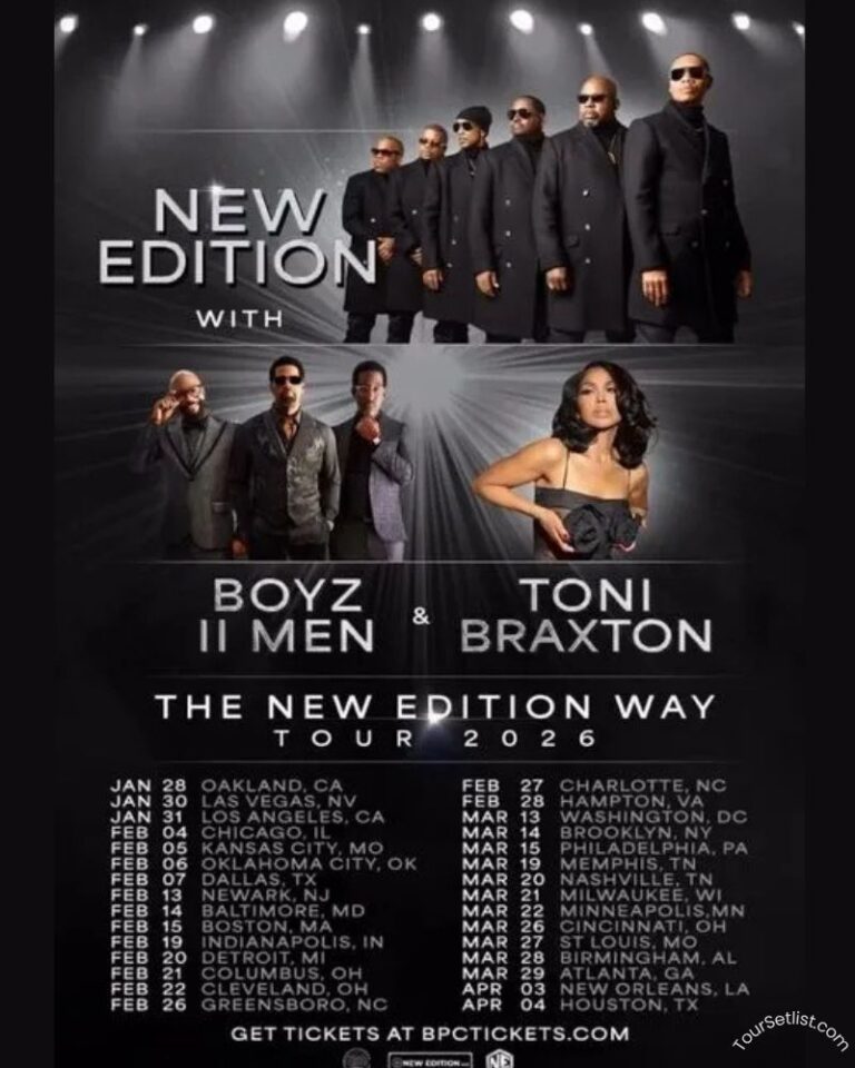 New Edition Tour 2026 - Dates, Setlist, Venues, Cities & Tickets