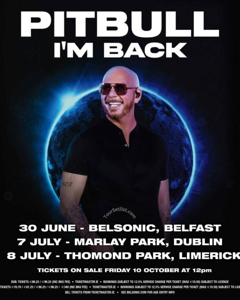 Pitbull Tour 2026 - Dates, Setlist, Cities & Presale Tickets