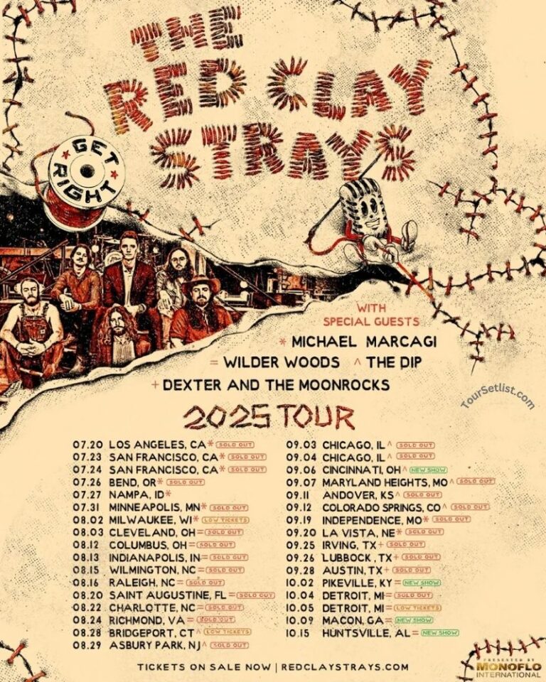 Red Clay Strays Tour 2026: Dates, Setlist, Venues & Presale Tickets