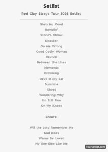 Red Clay Strays Tour 2026: Dates, Setlist, Venues & Presale Tickets