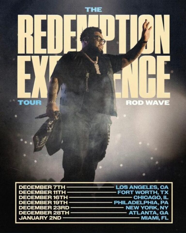 Rod Wave Redemption Tour Dates 2025-26 & Venues