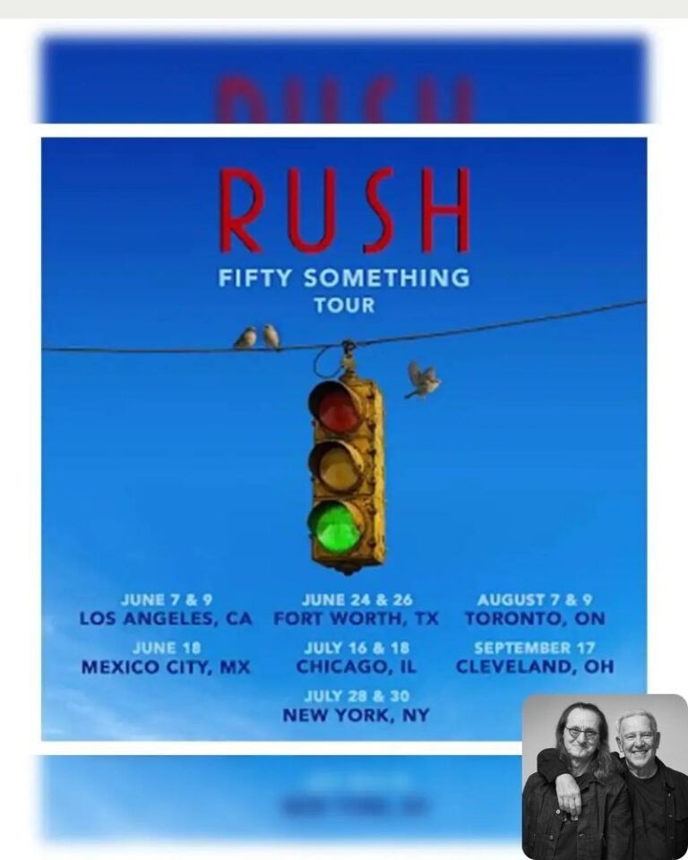 Rush Announces 2026 Tour Dates