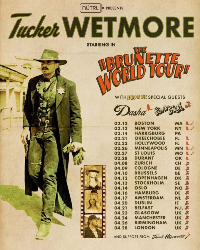 Tucker Wetmore World Tour 2026 Setlist, Dates & Presale Tickets