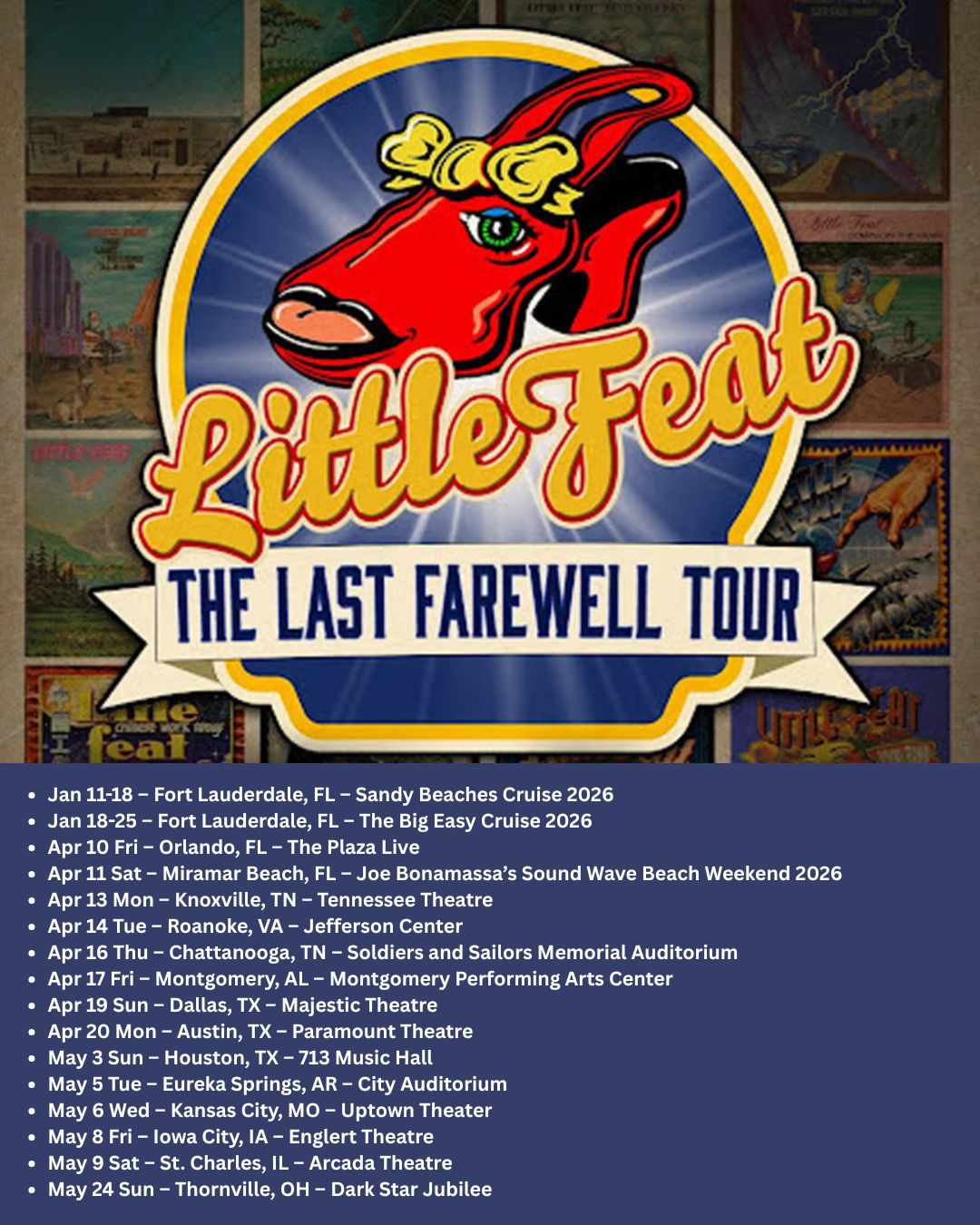 Little Feat Announce 2026 The Last Farewell Tour
