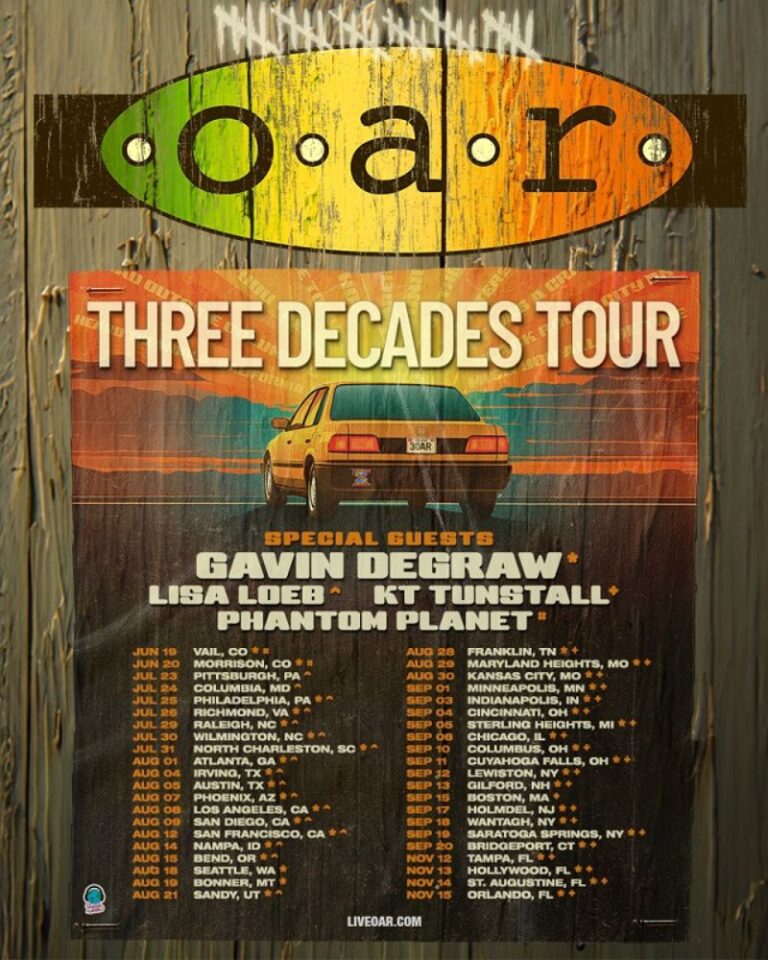 OAR Announce 2026 Three Decades Tour
