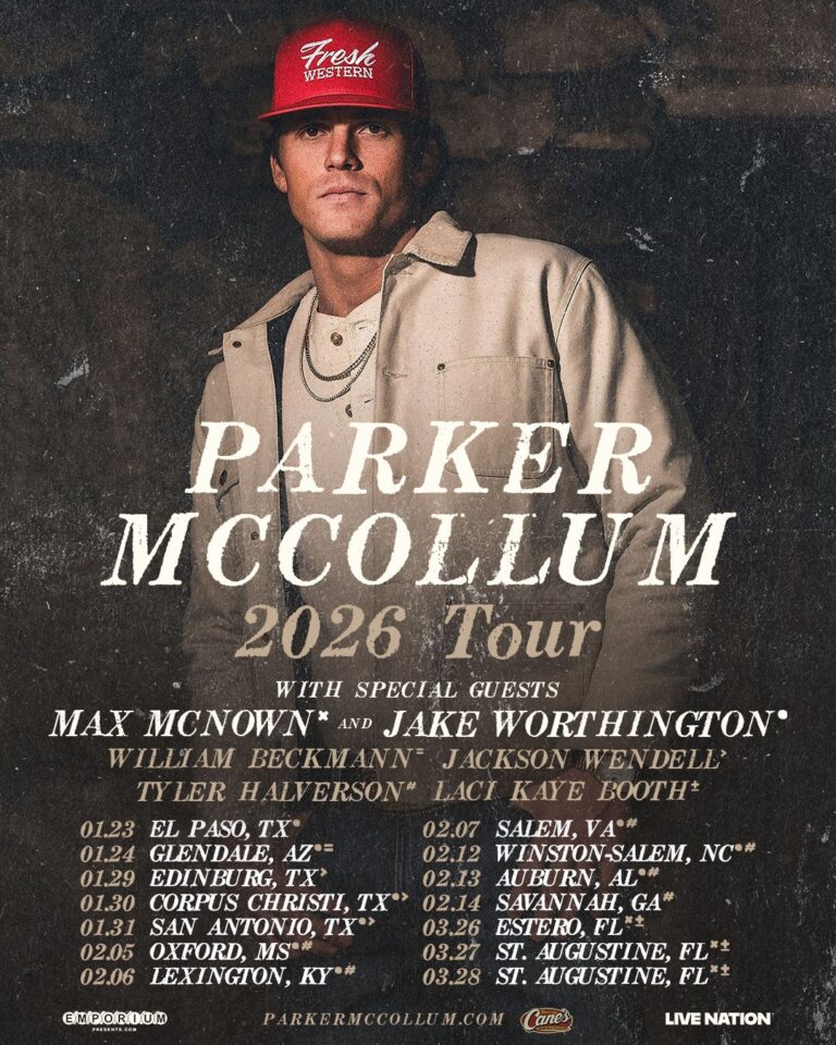 Parker Mccollum Tour 2026 - Dates, Setlist & Presale Tickets