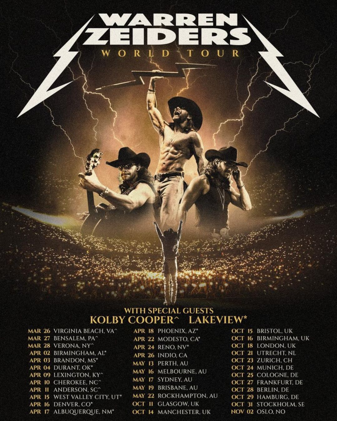 Warren Zeiders World Tour 2026 Dates, Setlist & Presale