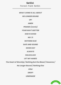 Forrest Frank Tour 2026 - Dates, Setlist & Presale Tickets