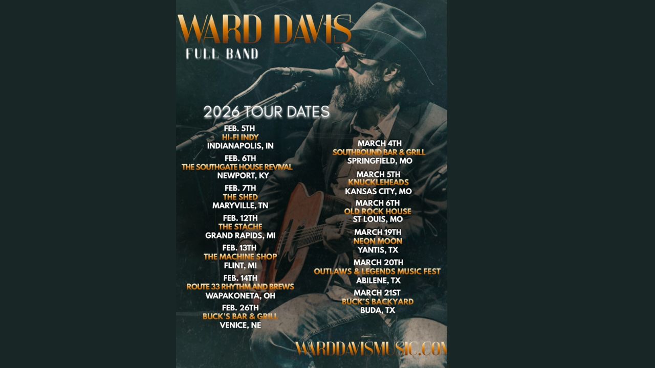 Ward Davis 2026 Tour Dates, Expected Setlist & Presale Tickets