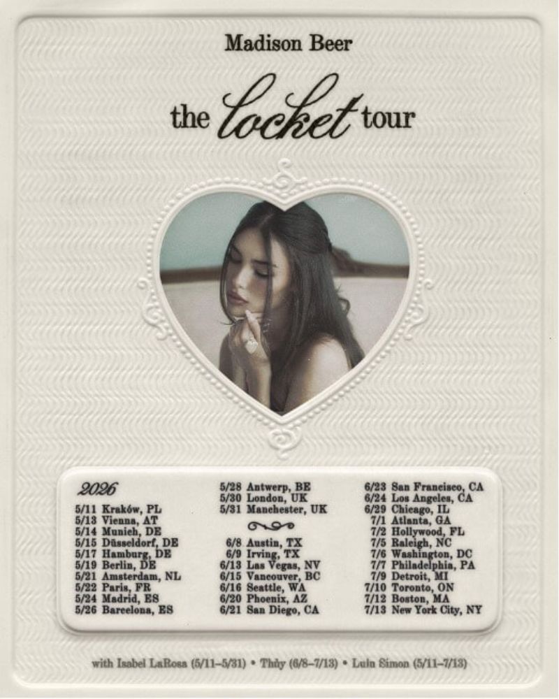 Madison Beer Tour 2026 - Setlist, Tour Dates & Tickets