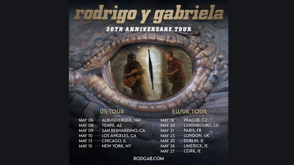 Rodrigo Y Gabriela Anniversary Tour 2026 Confirmed