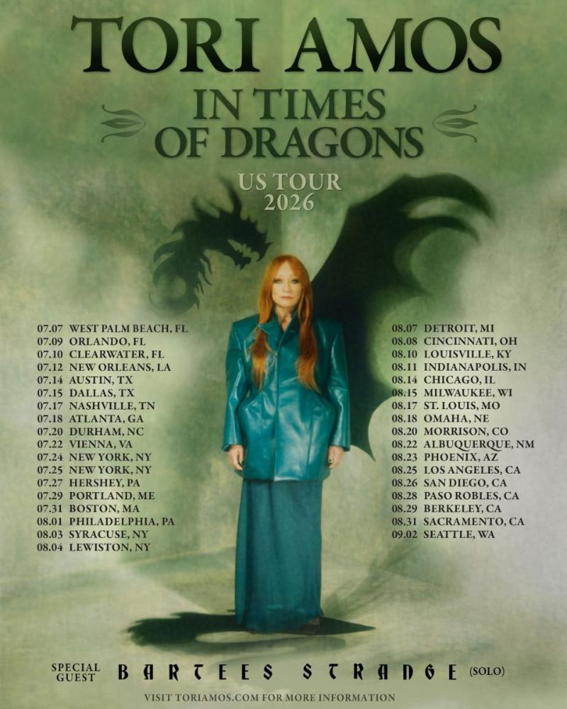 Tori Amos Tour 2026 – Dates, Venues, Setlist & Presale