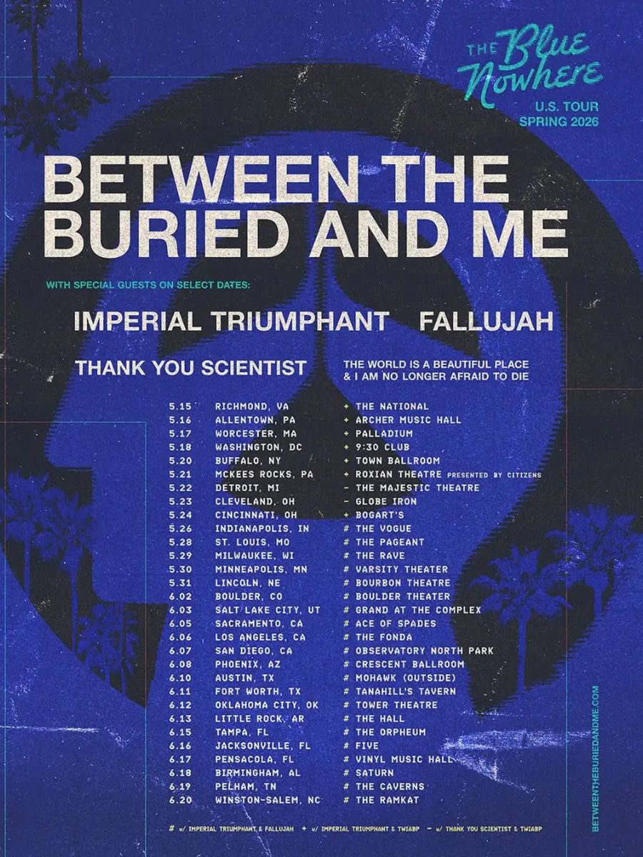 Between The Buried And Me 2026 US Tour Dates & Cities