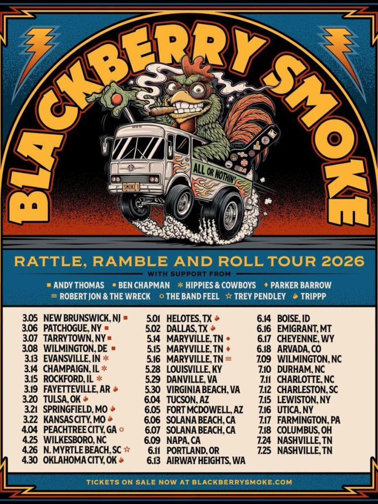Blackberry Smoke 2026 Tour Setlist, Dates, Tickets & Presale