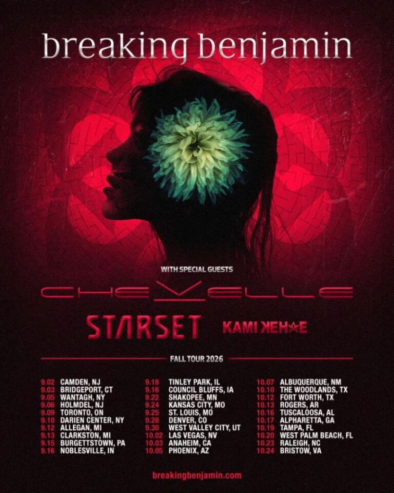 Breaking Benjamin Announce 2026 North America Tour