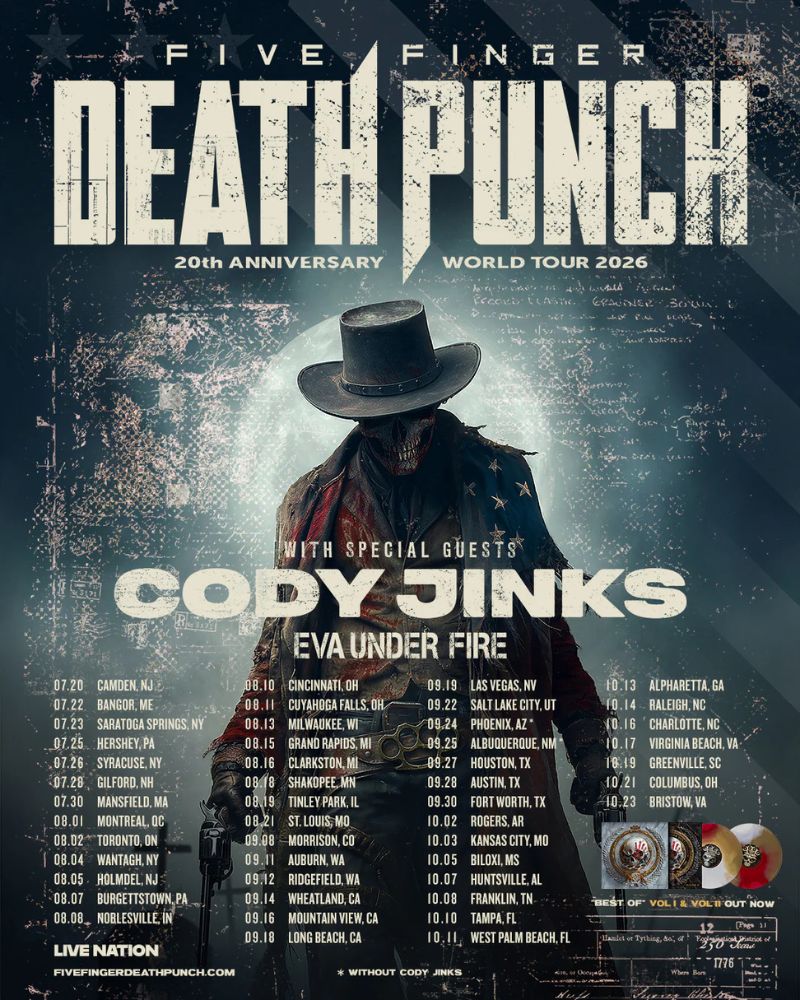Five Finger Death Punch 2026 Tour Setlist, Dates & Tickets