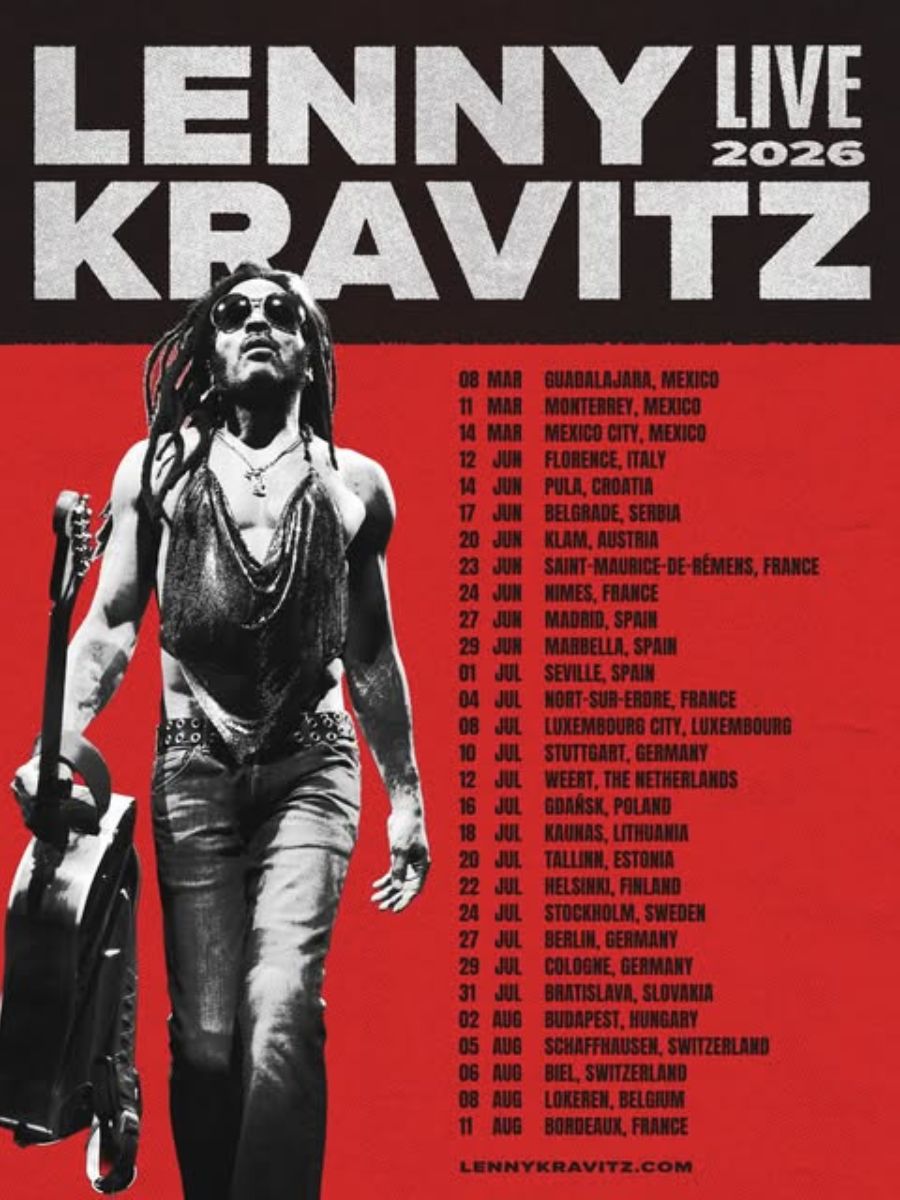 Lenny Kravitz Tour 2026 – Concert Dates, Setlist, Venue & Tickets