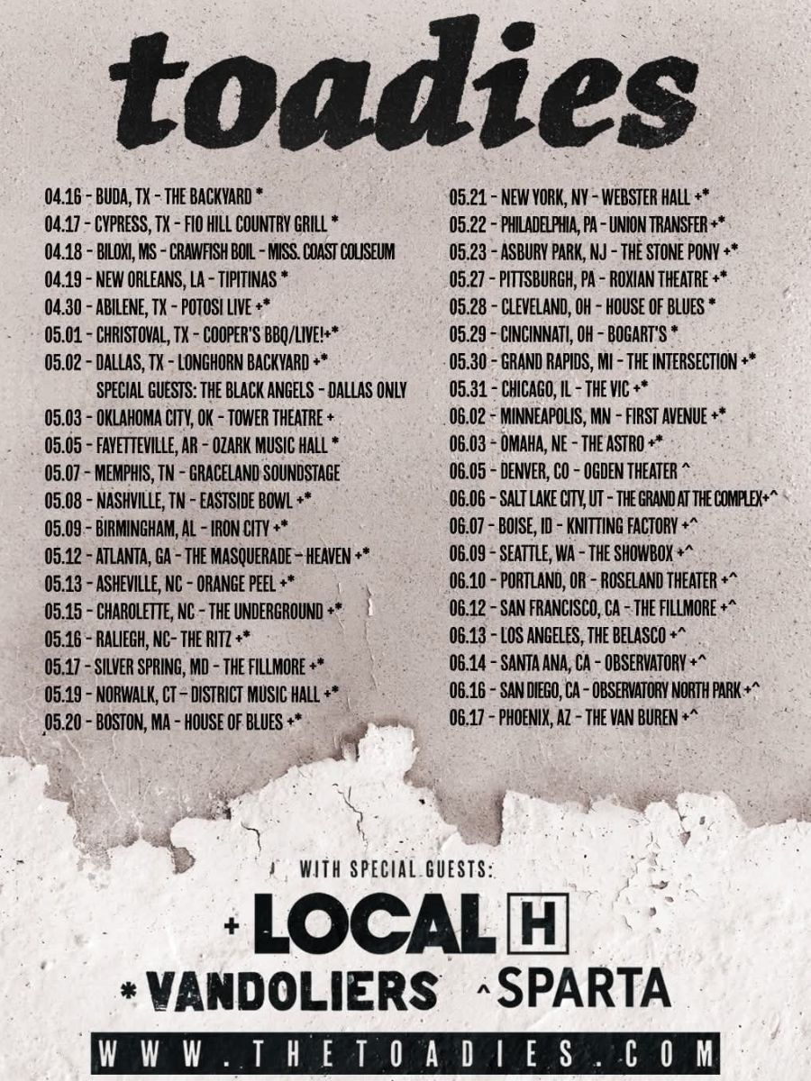 Toadies Announce 2026 Tour Dates & ‘The Charmer’ Album
