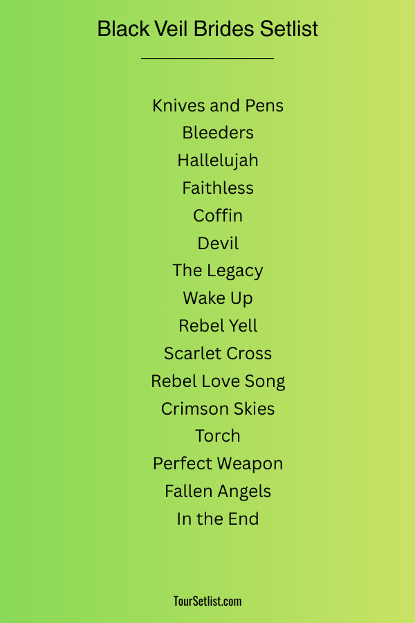 Black Veil Brides Tour 2026 – Dates, Expected Setlist & Tickets
