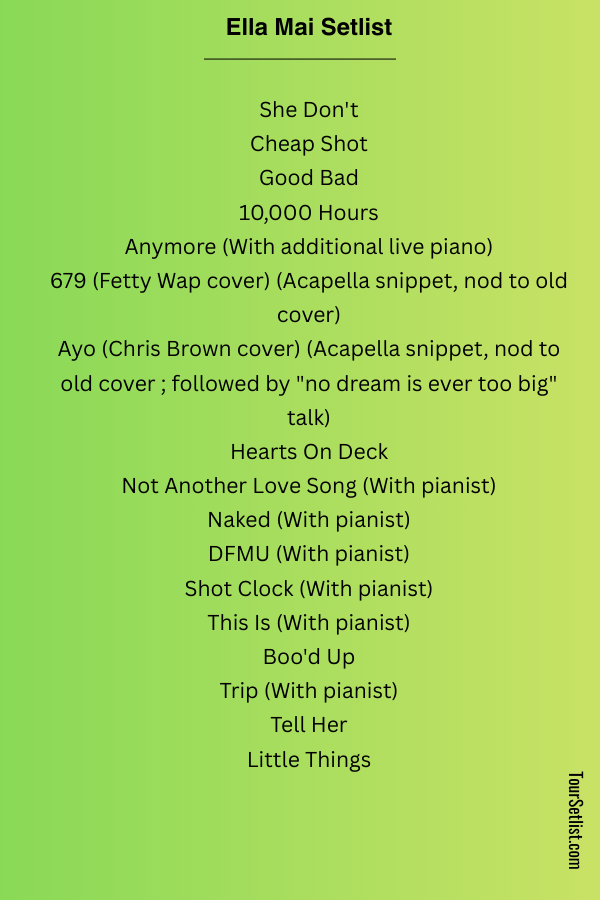 Ella Mai Do You Still Love Me 2026 Tour Dates