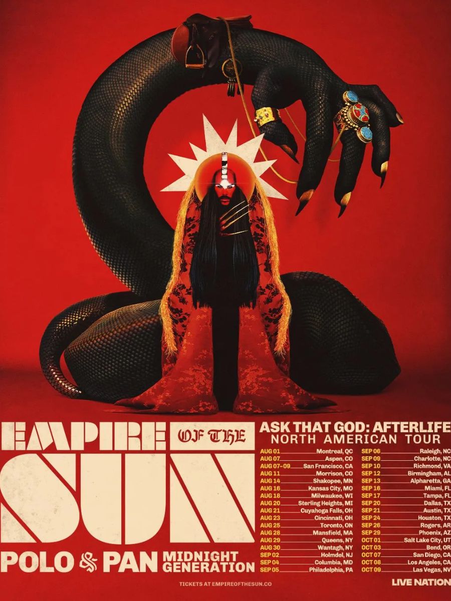 Empire Of The Sun Tour 2026 – Dates, Setlist, Cities & Presale