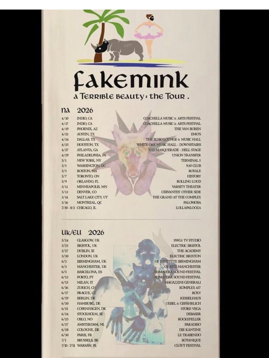Fakemink 2026 Tour Setlist, Dates, Cities & Presale Tickets
