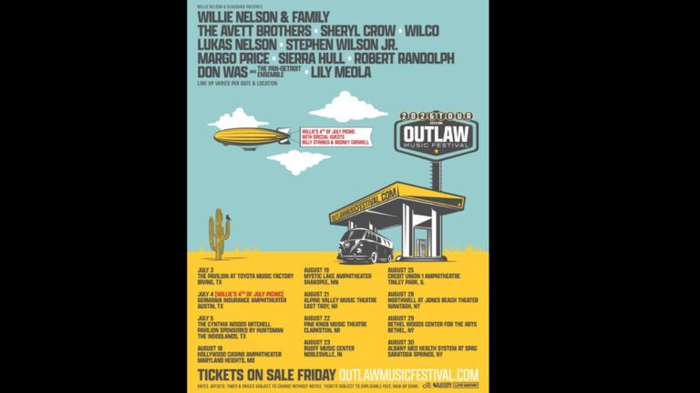 Outlaw Music Festival Announces 2026 Tour Schedule