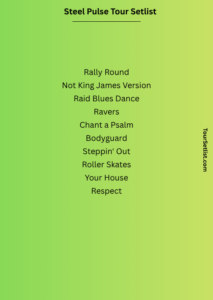 Steel Pulse 2026 Tour - Setlist, Concert Dates & Presale Info
