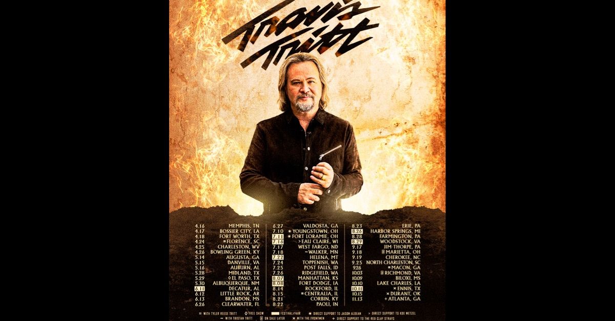 Travis Tritt Announce 2026 US Tour