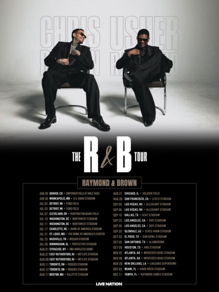 Usher And Brown 2026 Tour - Setlist, Dates & Presale Tickets