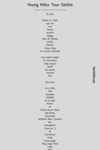 Young Miko 2026 Tour Setlist – Dates, Cities & Presale Tickets Info