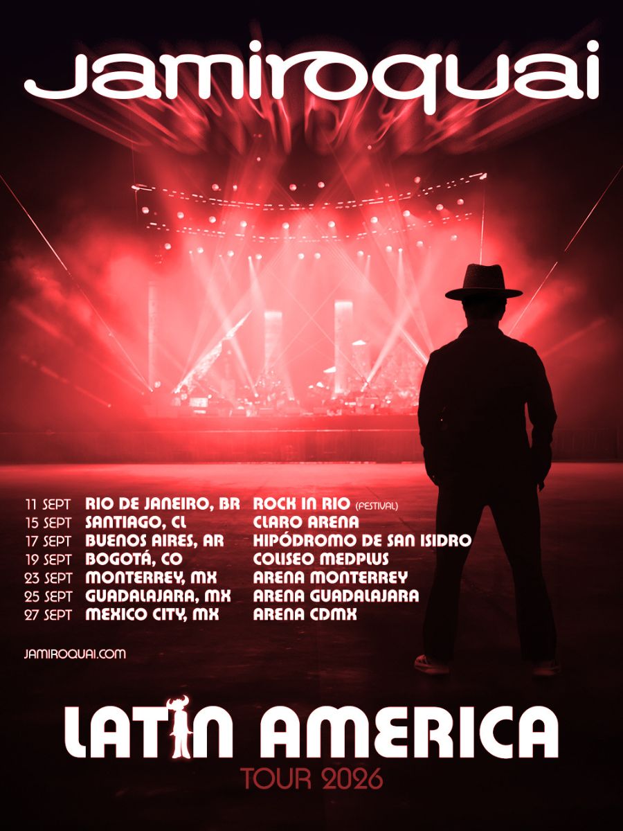 Jamiroquai Latin America Tour 2026 Dates - Cities & Venues