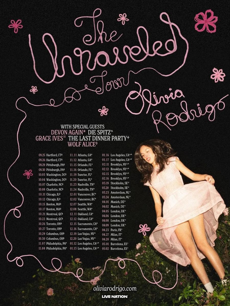 Olivia Rodrigo Unraveled Tour Dates 2026-2027 | Full Schedule