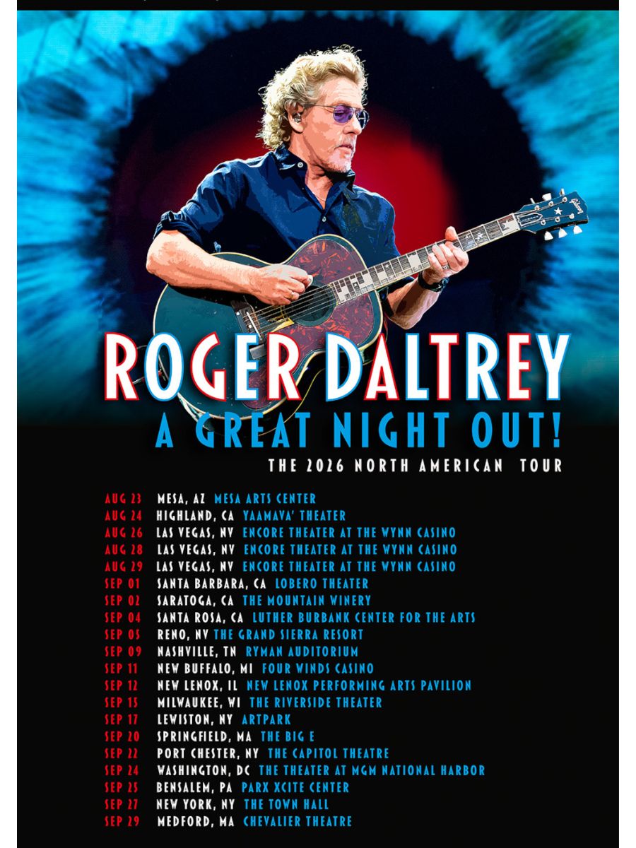 Roger Daltrey 2026 US Solo Tour - Dates, Expected Setlist & Tickets